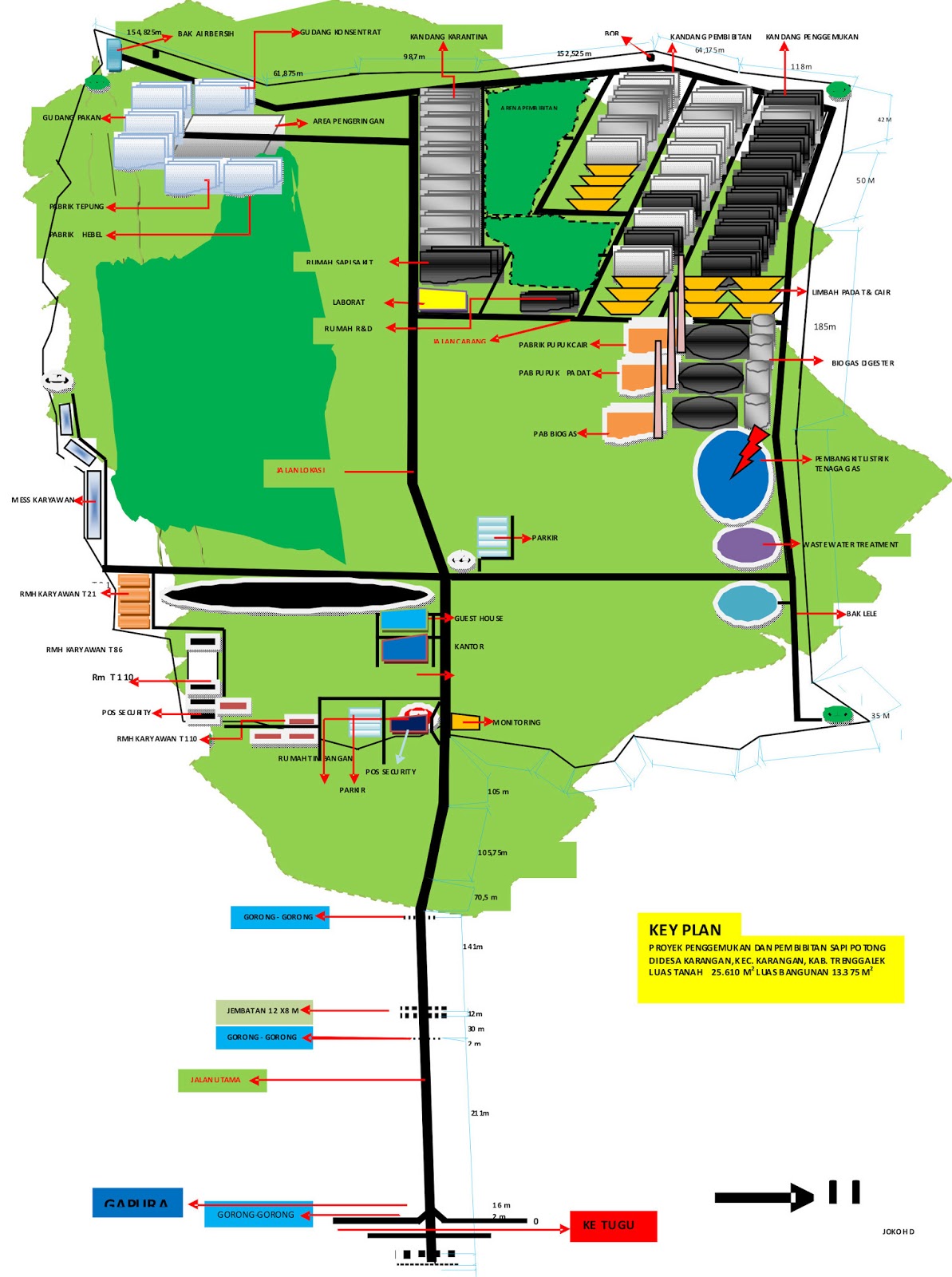 COMPANY PROFILE CV. ARENA TEHNIK: Peta Lokasi Dan Site Plan