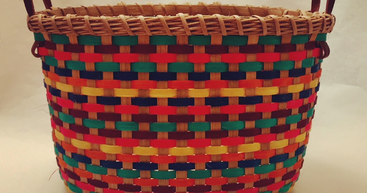 Baskets and more......: Colorful Basket for a Rainy Day