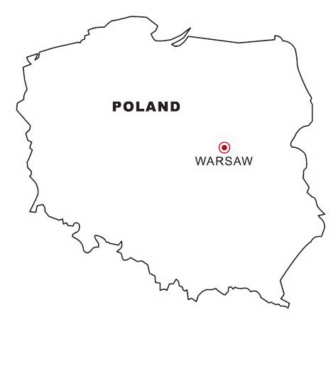 Poland Map Coloring Coloring Pages