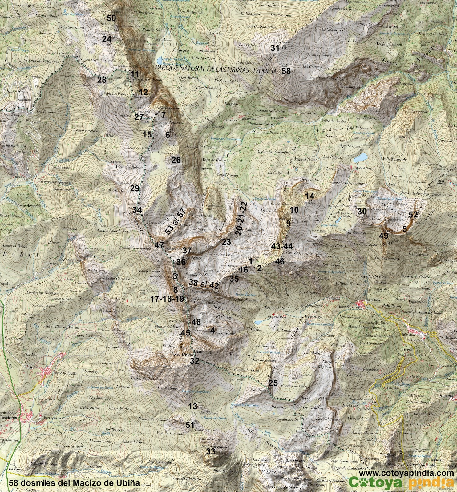 Los Dosmiles del Macizo de Ubiña