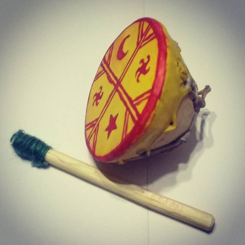 Pintando un Kultrún :: Bufoland, todas las leseras que se me ocurra ...