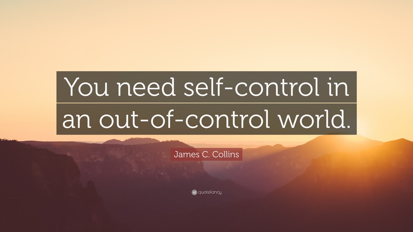 Self Control self-control