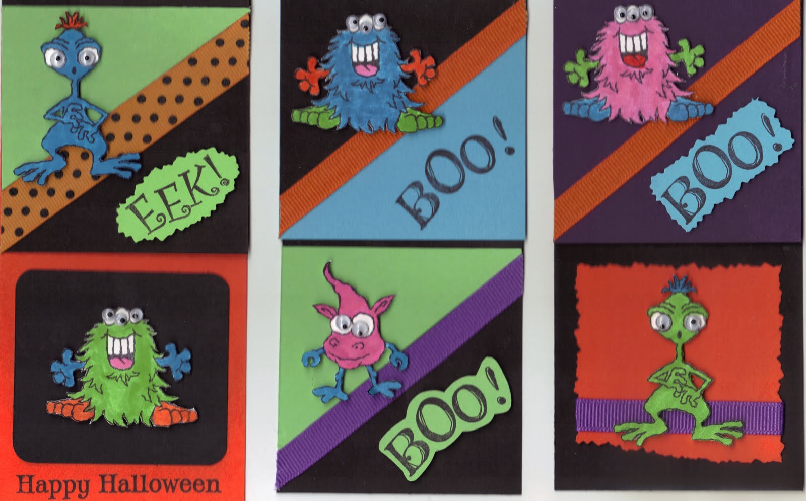Jen's Creation Station Studio: Halloween Cards - 3" x 3"