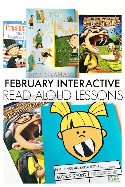 February Interactive Read Aloud Lessons for First Grade | The Lemonade ...