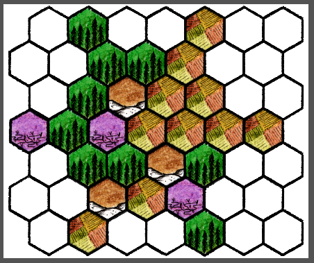 A Terrain Generator for Hex-Based Maps