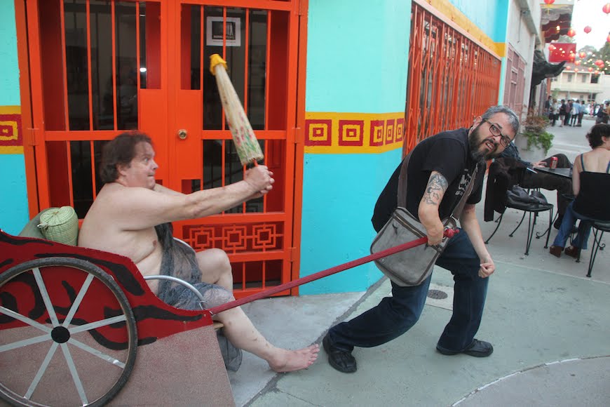 DougH On The Go!: Michael Q. Schmidt at "Never Paint Again" Opening