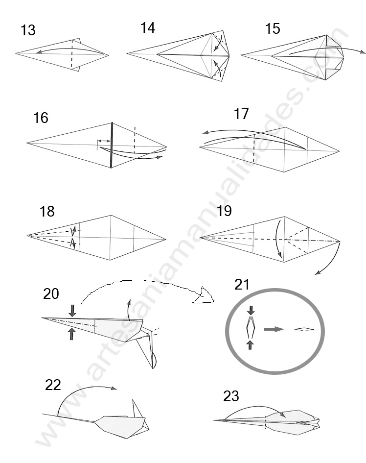 Origami: Como hacer un Cisne (Swan), Paper craft ~ Artesania Manualidades