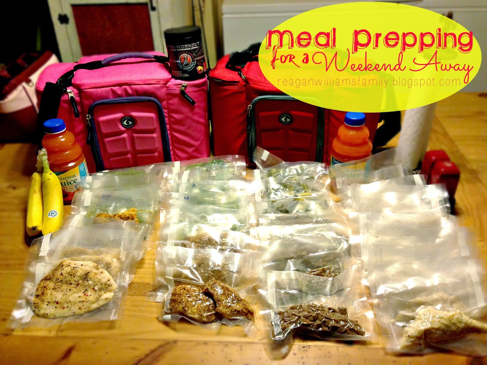 The Williams Family: How to meal prep for a weekend away...