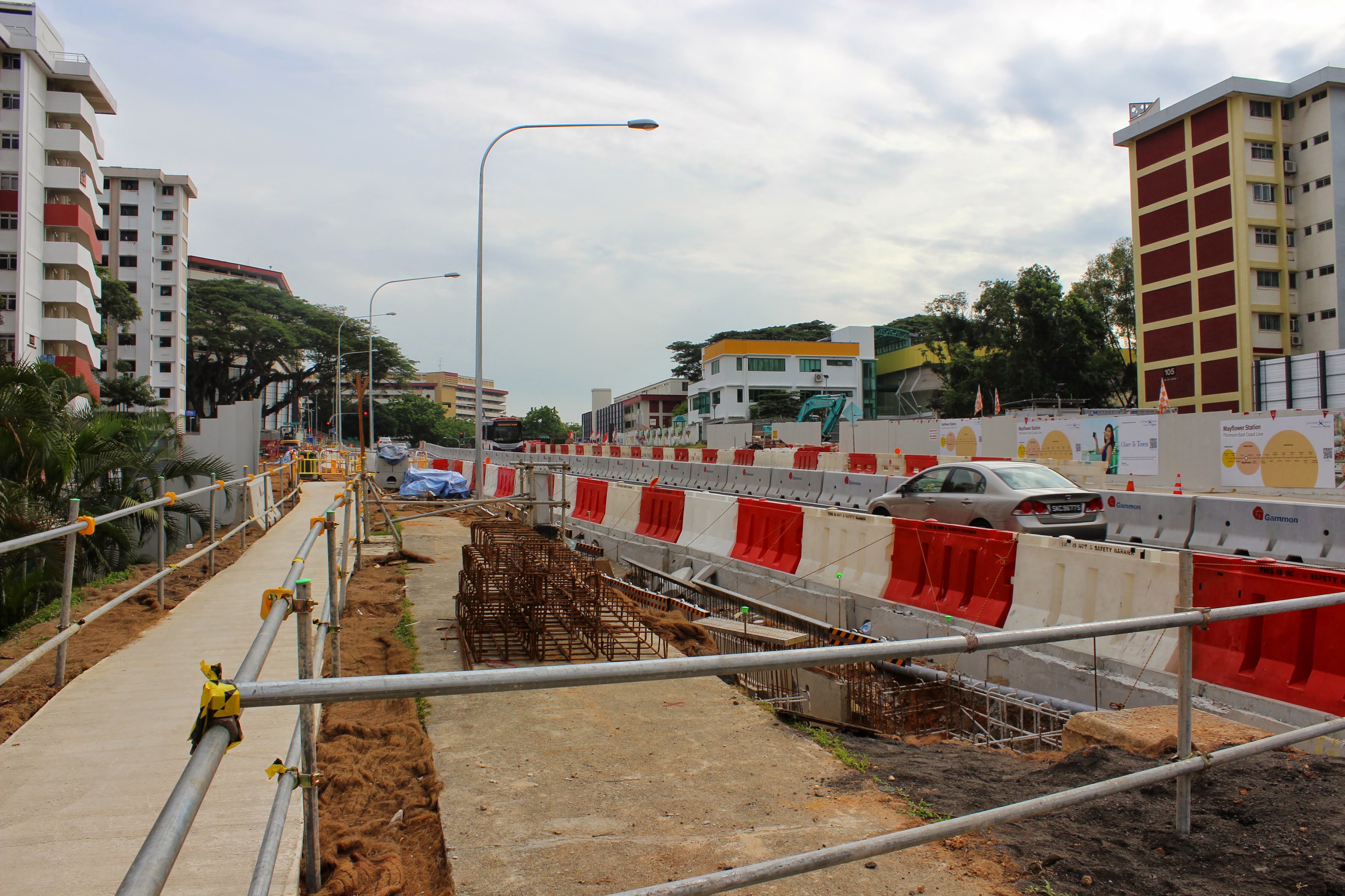 Thomson Line Construction: Piling at Mayflower