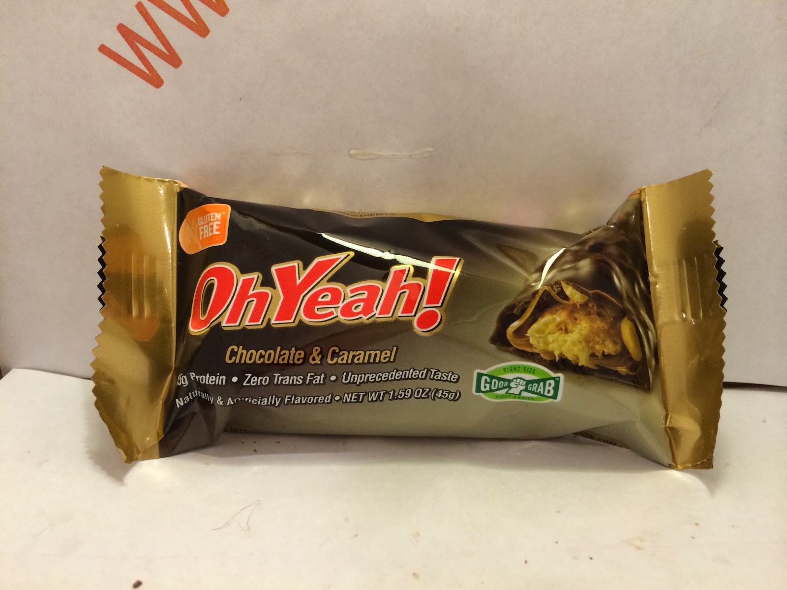 Crazy Food Dude: Review: OhYeah! Chocolate & Caramel Bar