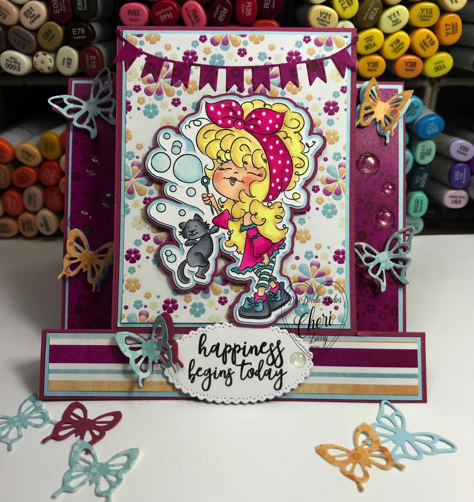 CheriB Designs: Center Step card Tutorial!