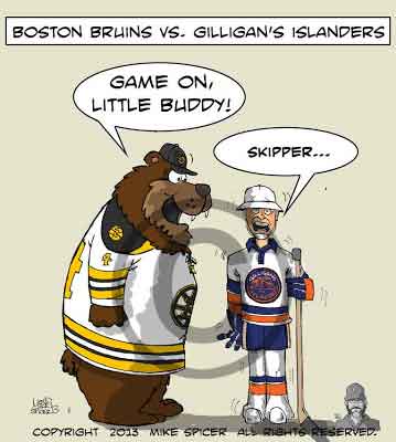 Mike Spicer Cartoonist / Caricaturist.: Boston Bruins vs. Gilligan's ...