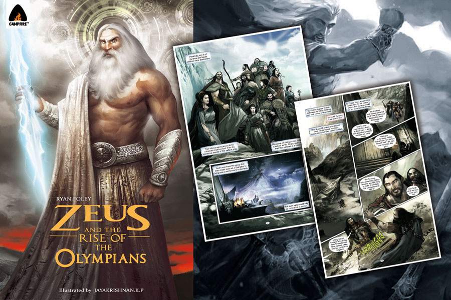 XPRESSIONZ: My new graphic novel(ZEUS and the rise of the olympians)