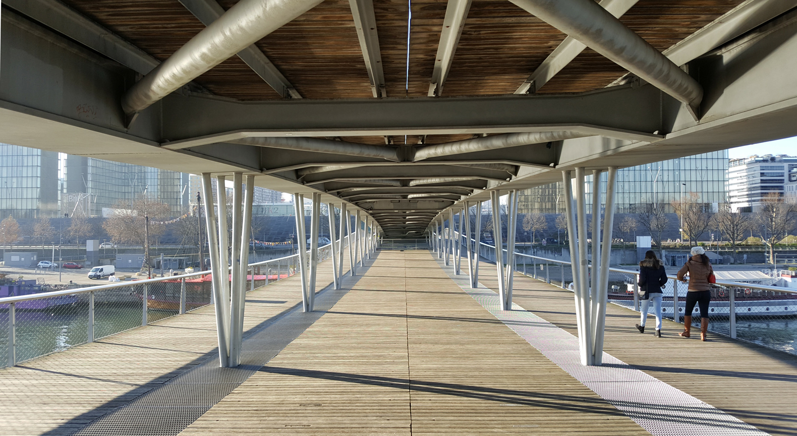 The Happy Pontist: French Bridges: 19. Passerelle Simone-de-Beauvoir, Paris