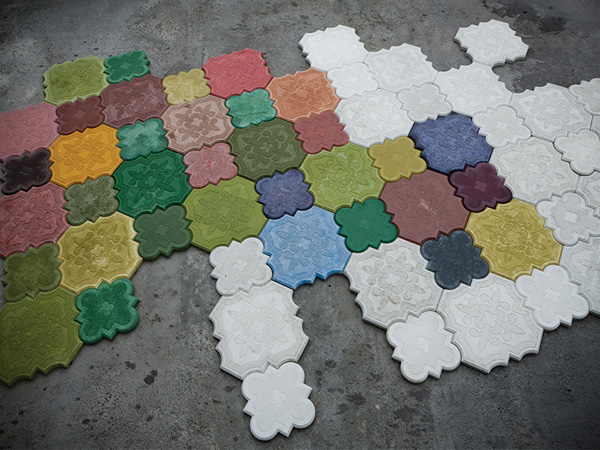Homebuildlife: Decorative concrete tiles by Ivanka
