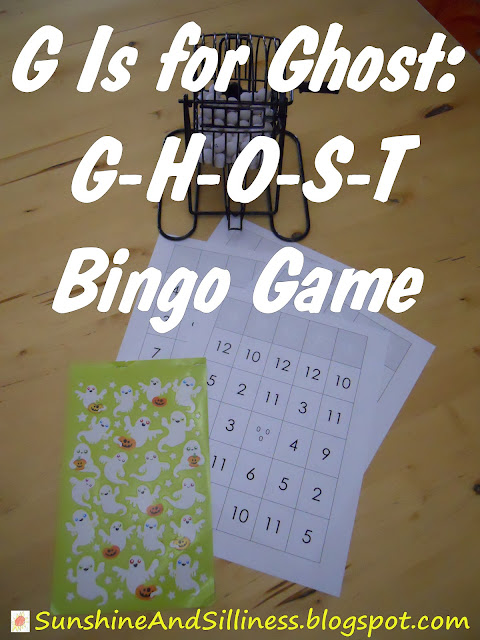 Sunshine and Silliness: G is for Ghost