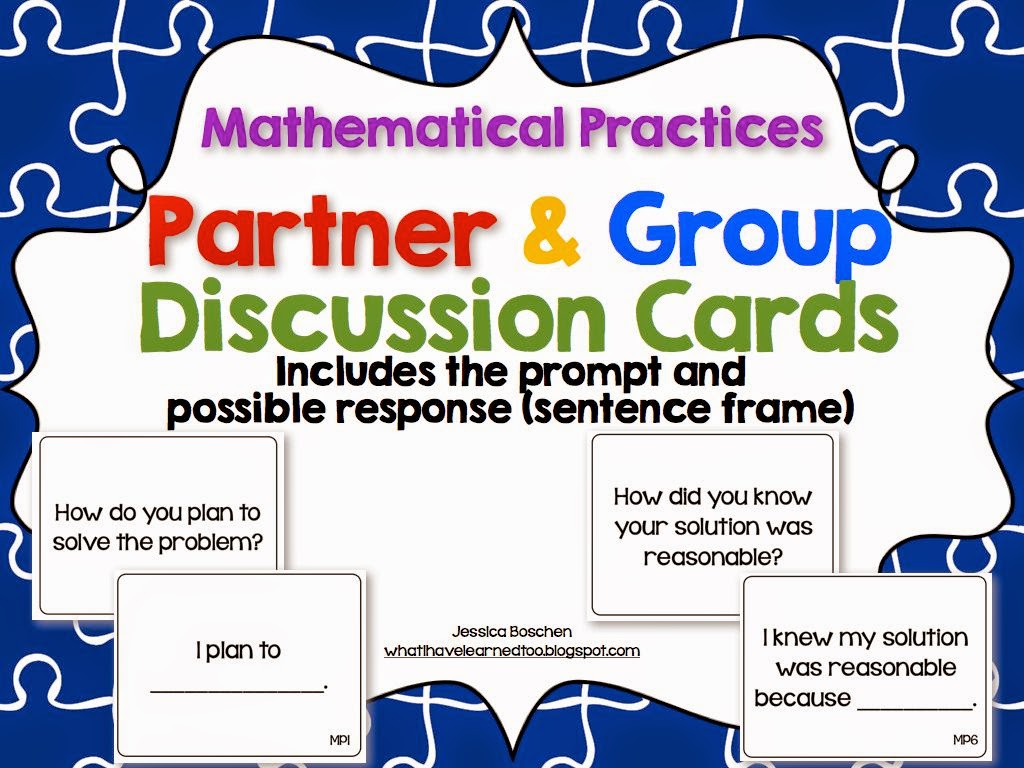 Who's Who and Who's New: Vocabulary and Sentence Frames in Math