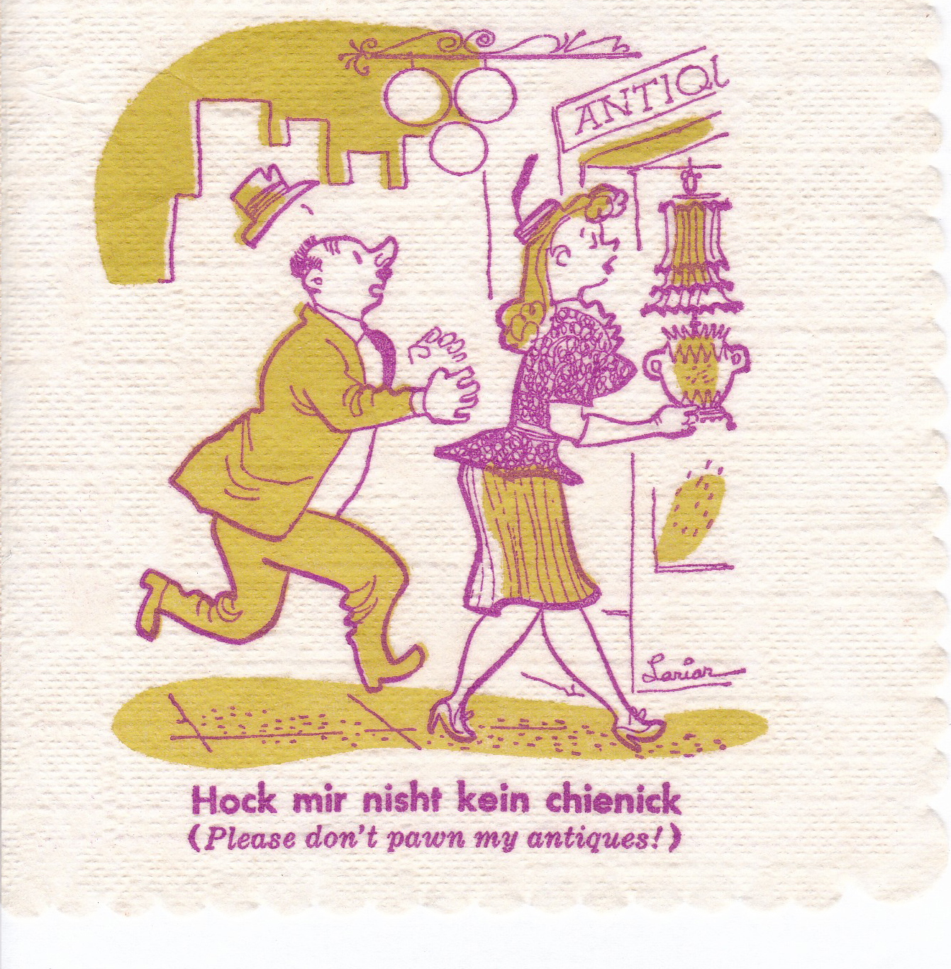 Mike Lynch Cartoons: "Yankee Yiddish" Cocktail Napkin Cartoons by ...