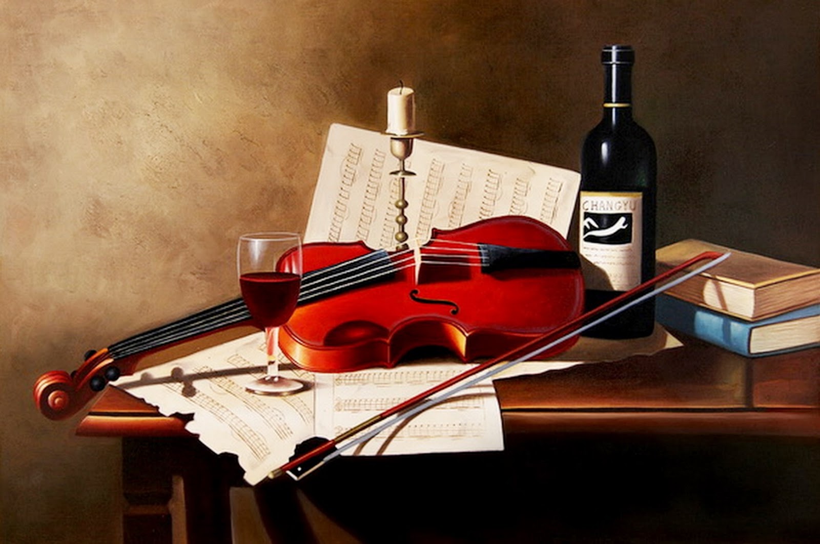 El arte es su máxima expresión : Bodegones Clásicos con Motivos Musicales