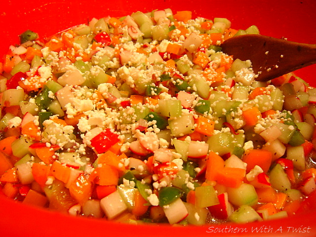 Southern With A Twist: Vegetable Confetti Salad