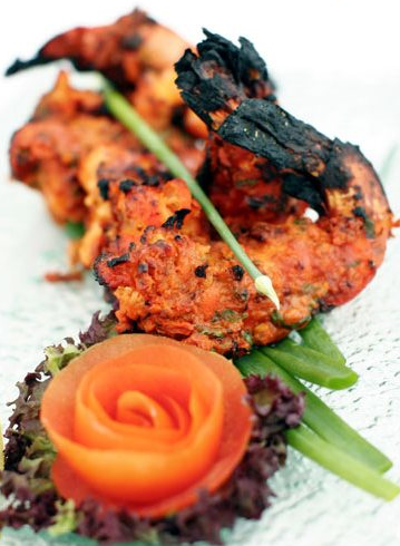 Scrumpdillyicious: Grilled Tandoori-Style Tiger Prawns