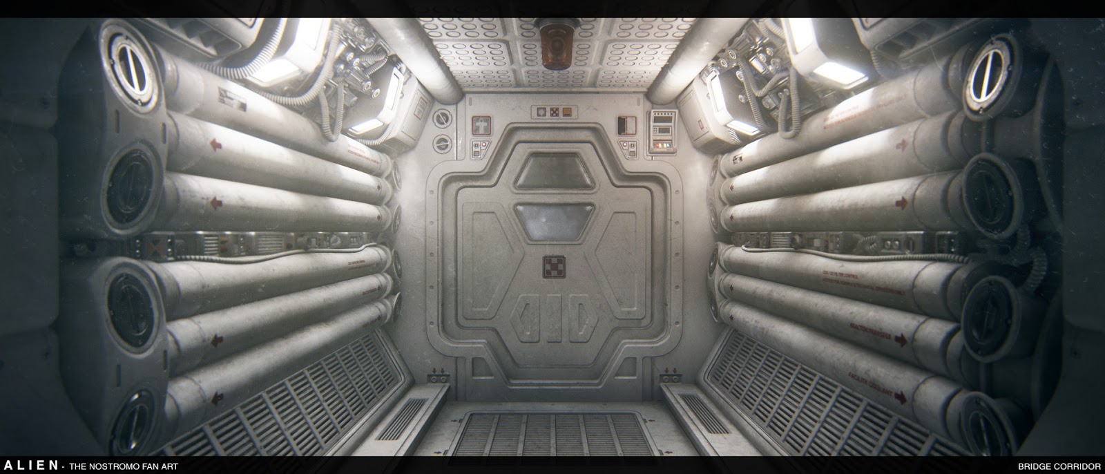 The Dork Review: Rob's Room: Alien's Nostromo Spaceship Interior by Ian ...