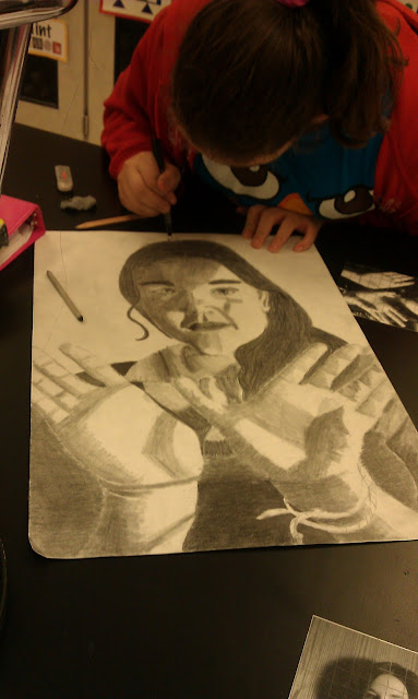 Art with Mrs. Kennedy: 8th Grade Drawing- Self-Portrait