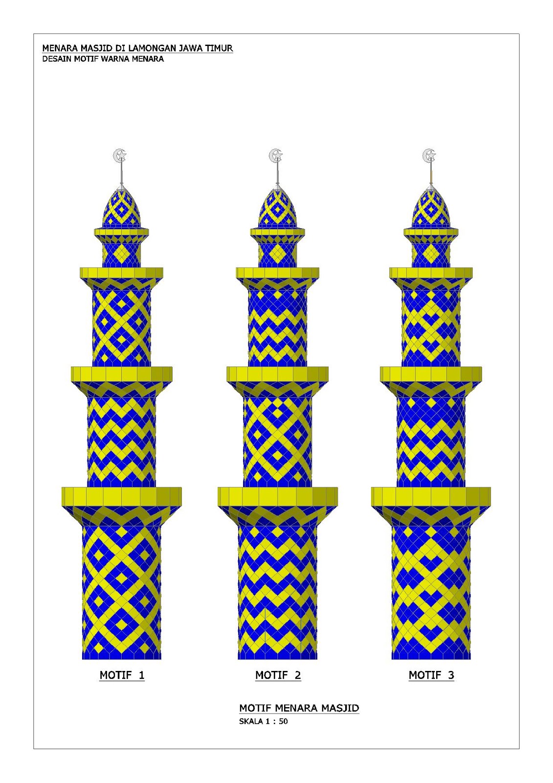 Menara masjid steel enamel teflon di lamongan jawa timur - Atap Kubah ...