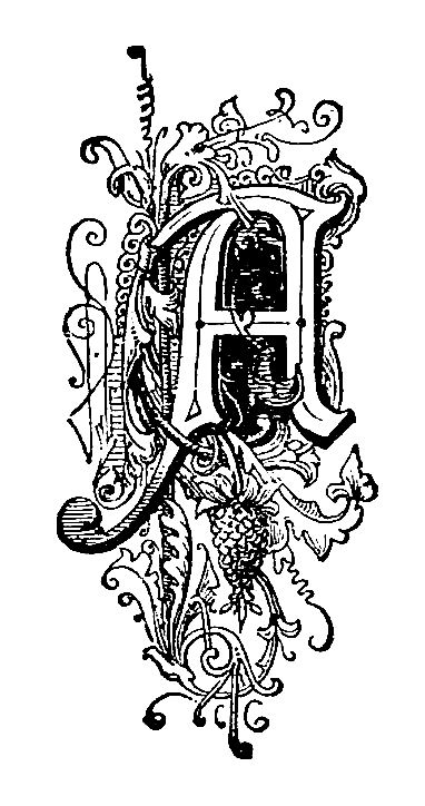 Digital Stamp Design: Free Drop Cap Digital Stamp: Antique Illustration ...