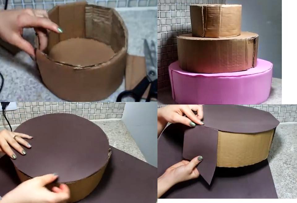 Crea tus manualidades: Pastel Falso para Cumpleaños con Foami (Goma Eva)