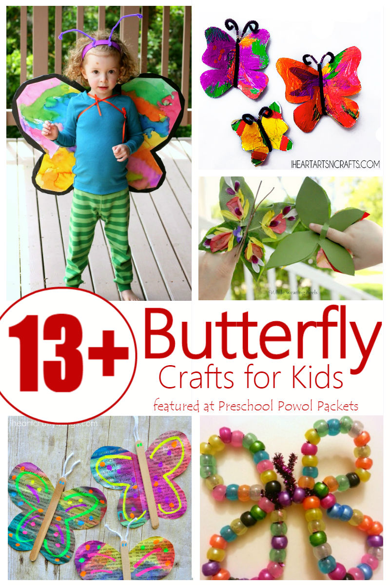 13+ Butterfly Crafts ~ Easy & Awesome! | Preschool Powol Packets