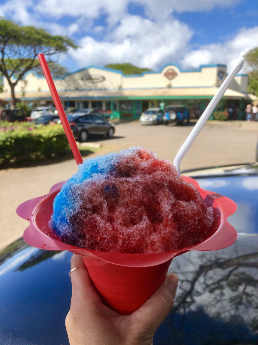 oomph periscopes.: shave ice. aloha general store.