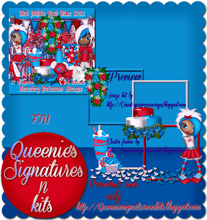 Queenie signatures n kits: Cluster frame called Red White and Blue 2013