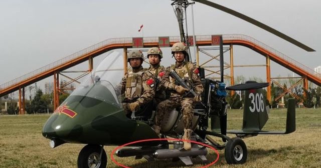 Asian Defence News: Chinese PLA special forces invasion gyroplane