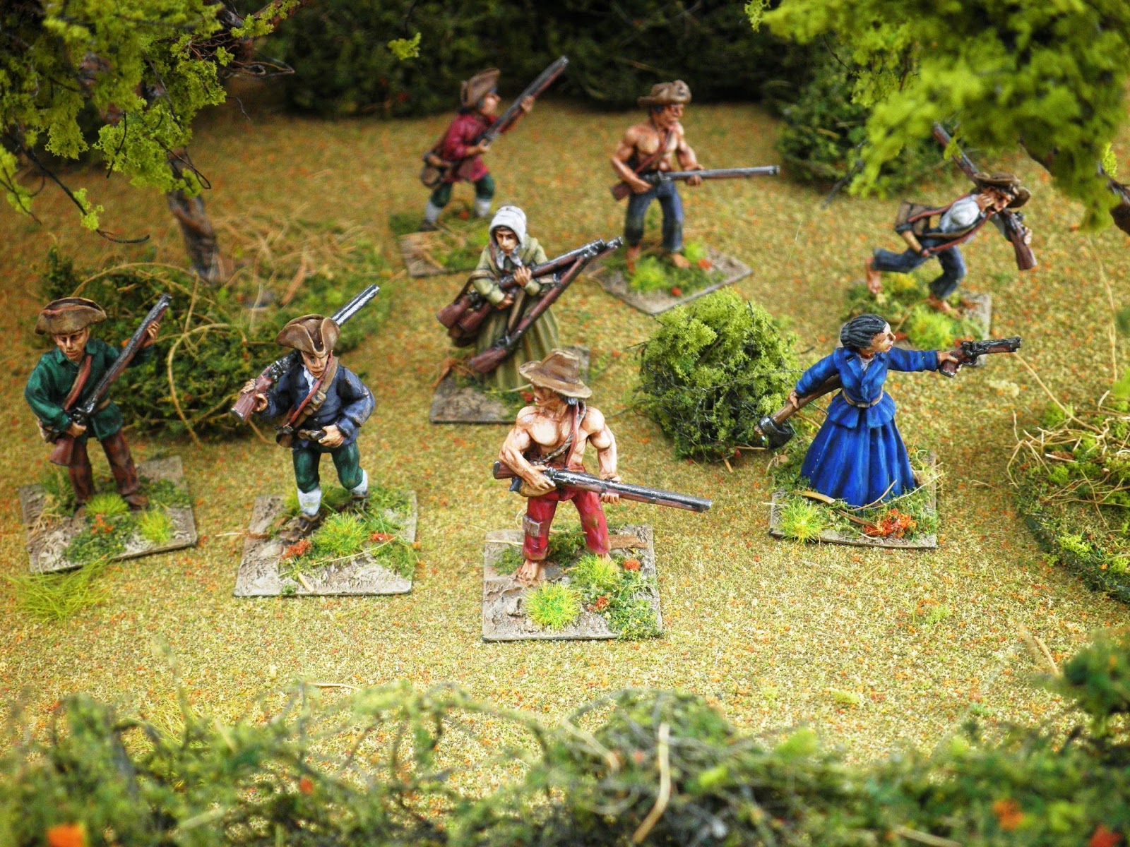 JOHN BOND's WARGAMING STUFF: ARMED COLONIAL SETTLERS 28mm