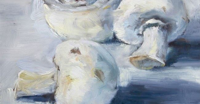Simone Ritter Art: Studies in White- Mushrooms