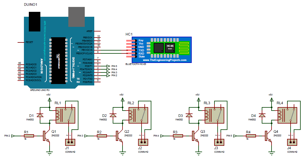 Koneksi Module Bluetooth