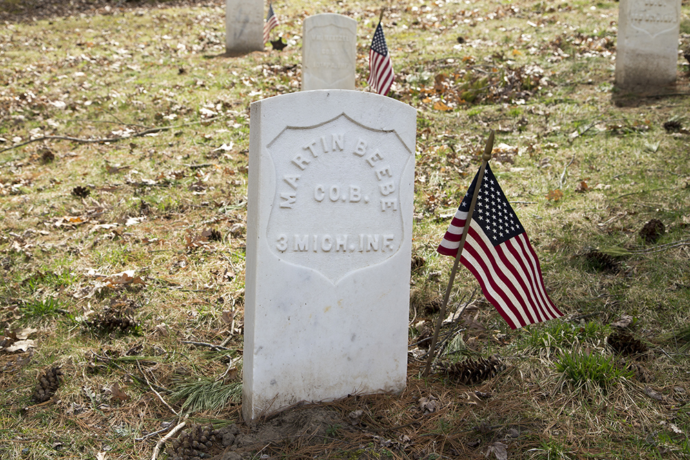 North American Cemeteries: 3rd Michigan infantry burials in Forest Home ...