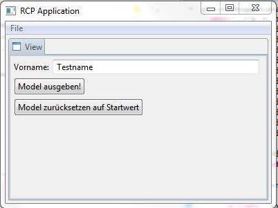 Java Dingsda: Eclipse RCP - Databinding, ein einfaches Beispiel