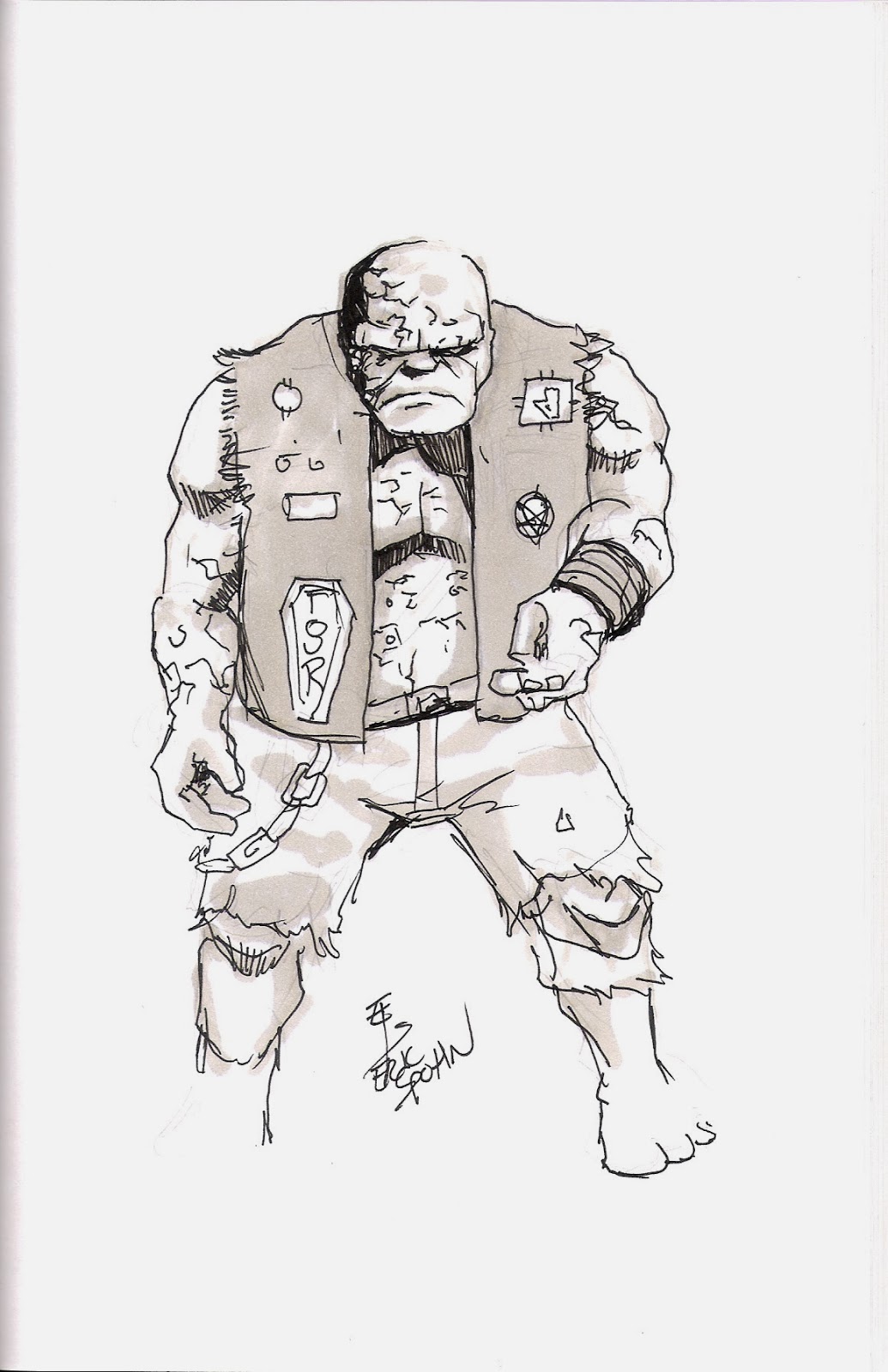 The Yeti Speaks!: Thing sketchbook, part 15