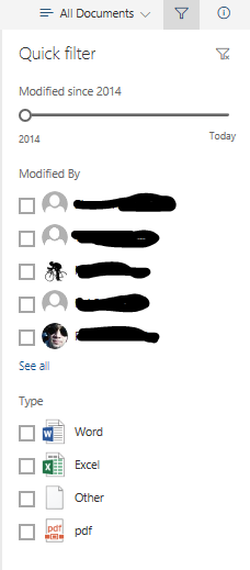 SharePoint Rapt: Smart filters in SharePoint list and Libraries