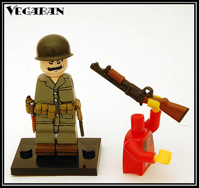 Relojes y más cosas....: Custom Lego Minifig. USMC en el Pacífico