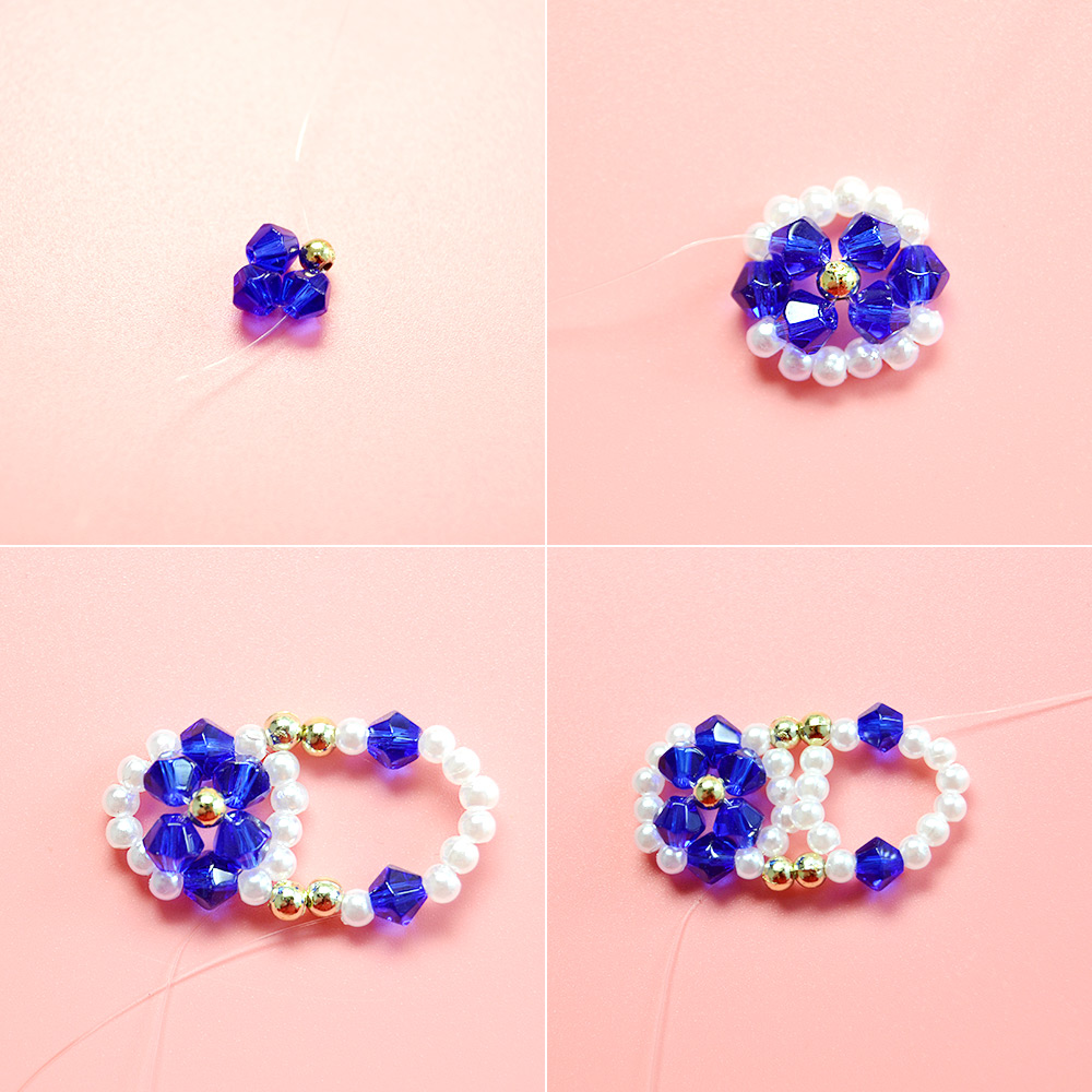 Two Color Beaded Bracelet