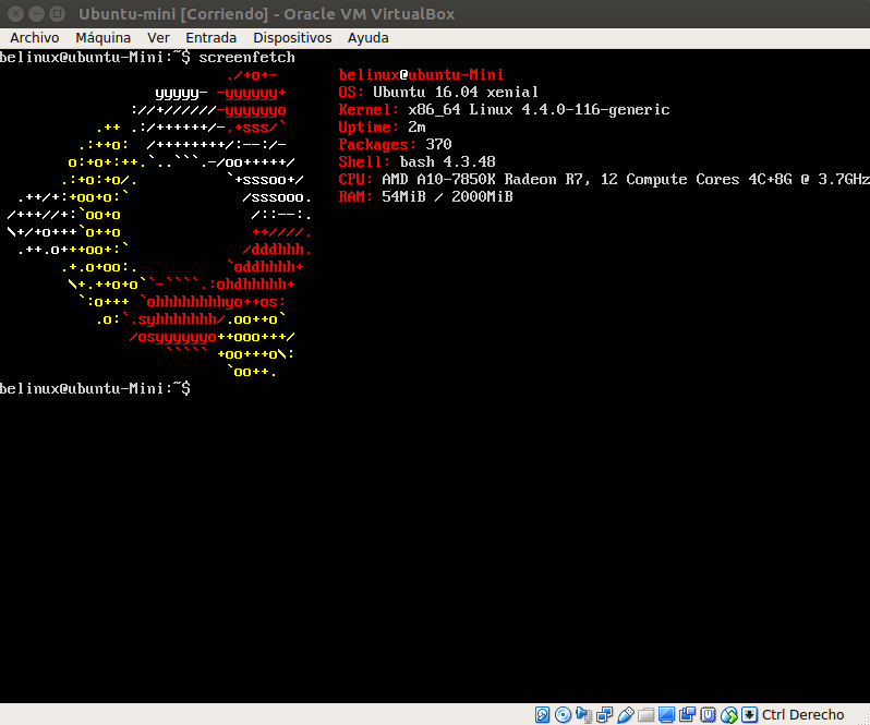 Ubuntu Linux: Instalación de Ubuntu Minimal en una máquina virtual con ...