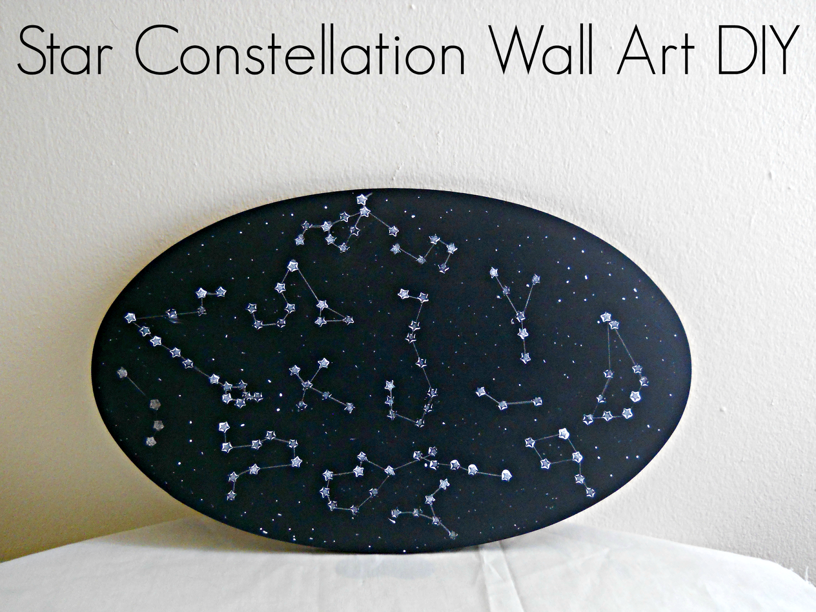 Star Constellation Wall Art DIY - Running With A Glue Gun