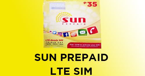 Sun LTE SIM is Now Available to Prepaid Subscribers for 35 Pesos ...