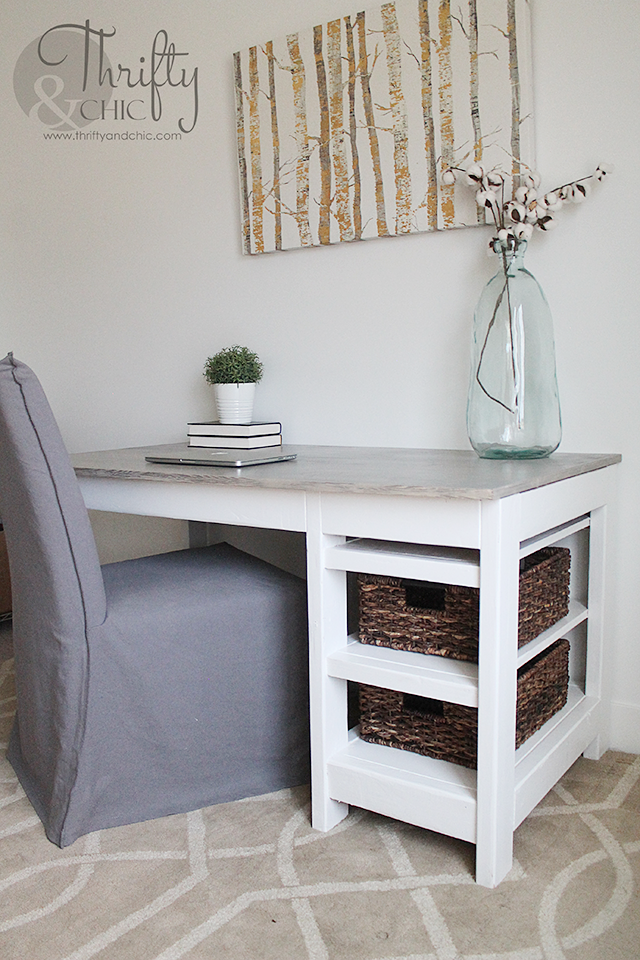 DIY Desk With Storage Tutorial