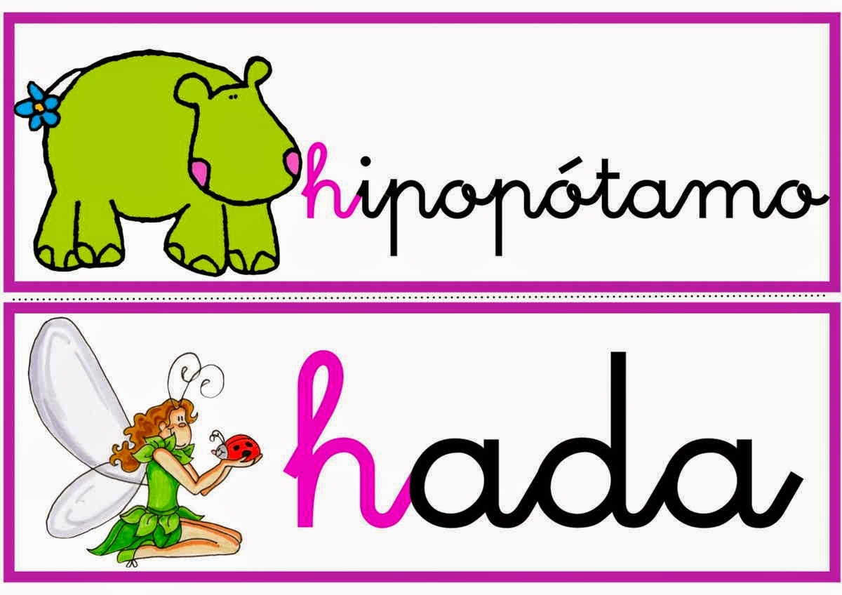 Palabras con H intermedia y con H inicial con imágenes para imprimir ...