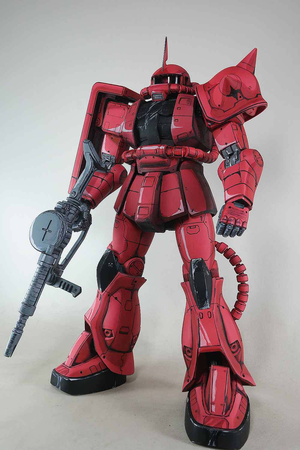GUNDAM GUY: PG 1/60 Char Aznable's Zaku II [Anime Color Ver.] - Painted ...