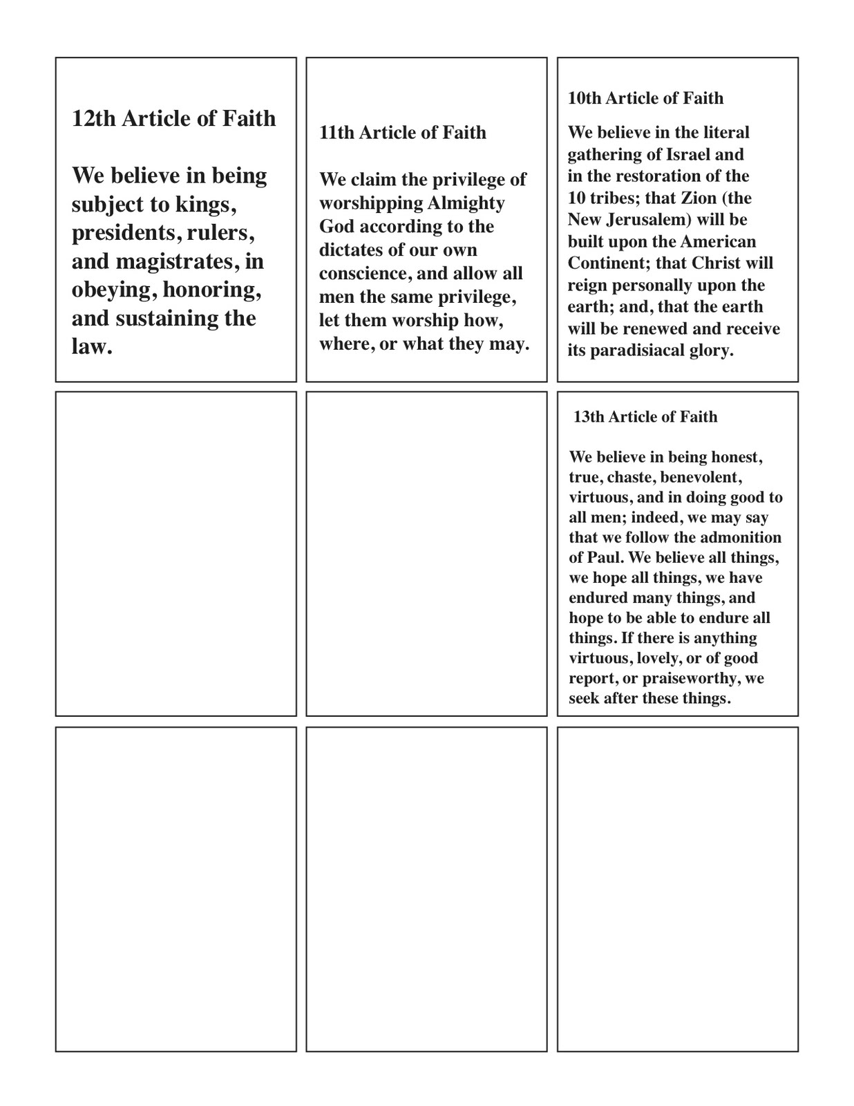 Charity Never Faileth: More Scripture Mastery Ideas... Articles of ...